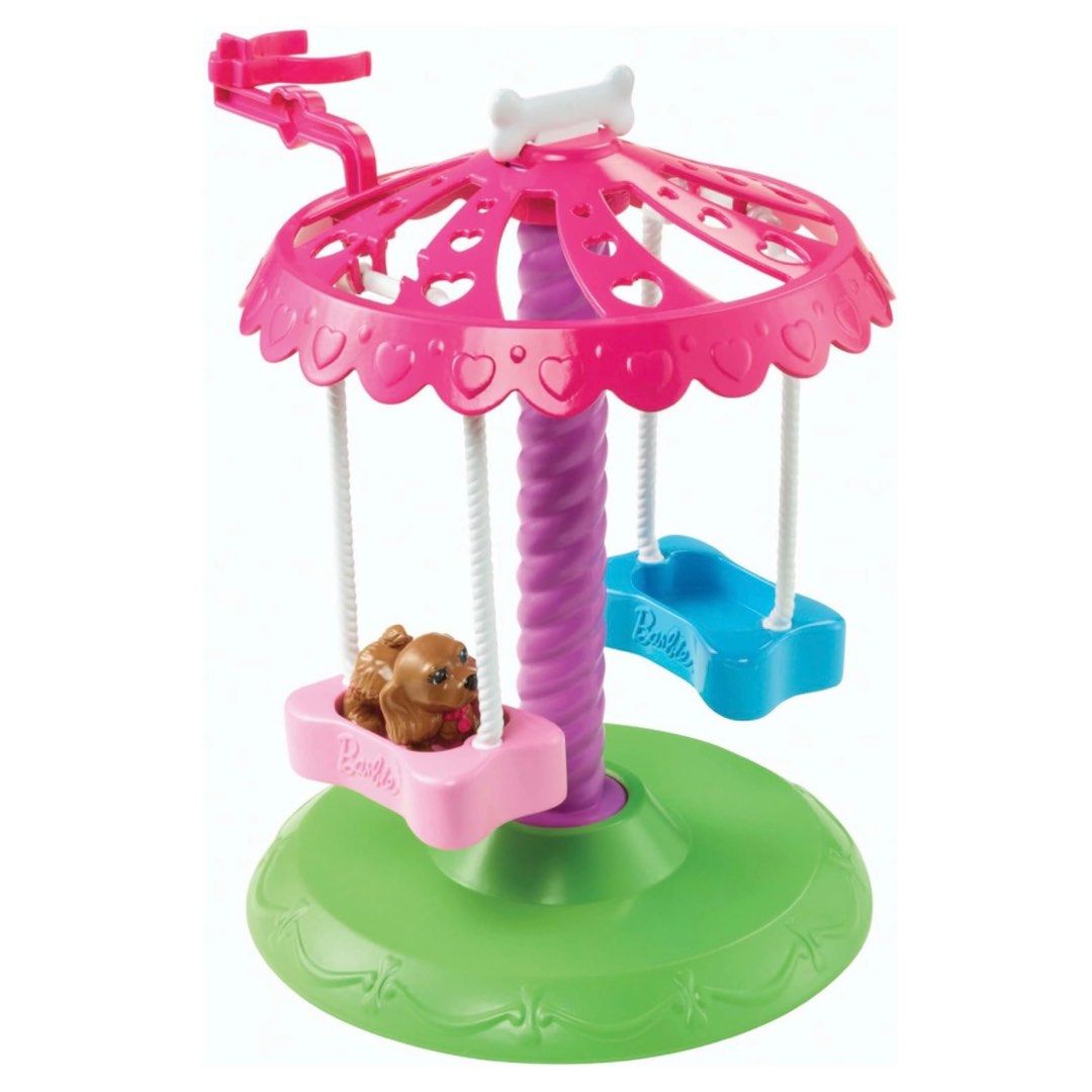 Barbie Slide & Spin Pups Playset (Y1172), Hobbies & Toys, Toys & Games ...
