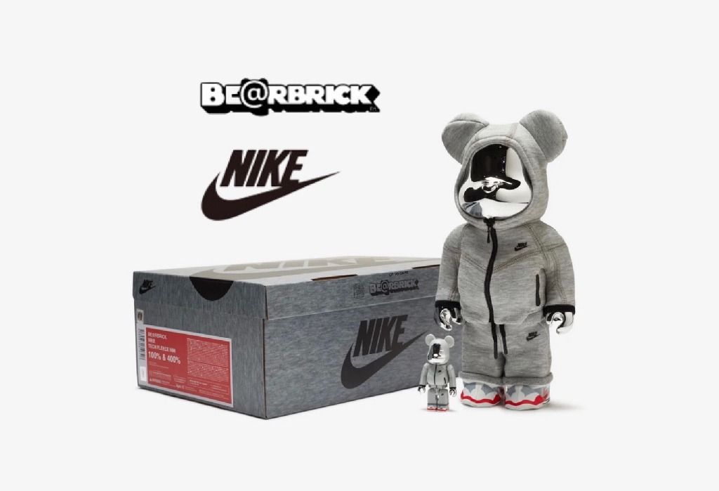 BEARBRICK NIKE TECH FLEECE N98 100%& 400%, Hobbies & Toys, Toys & Games ...