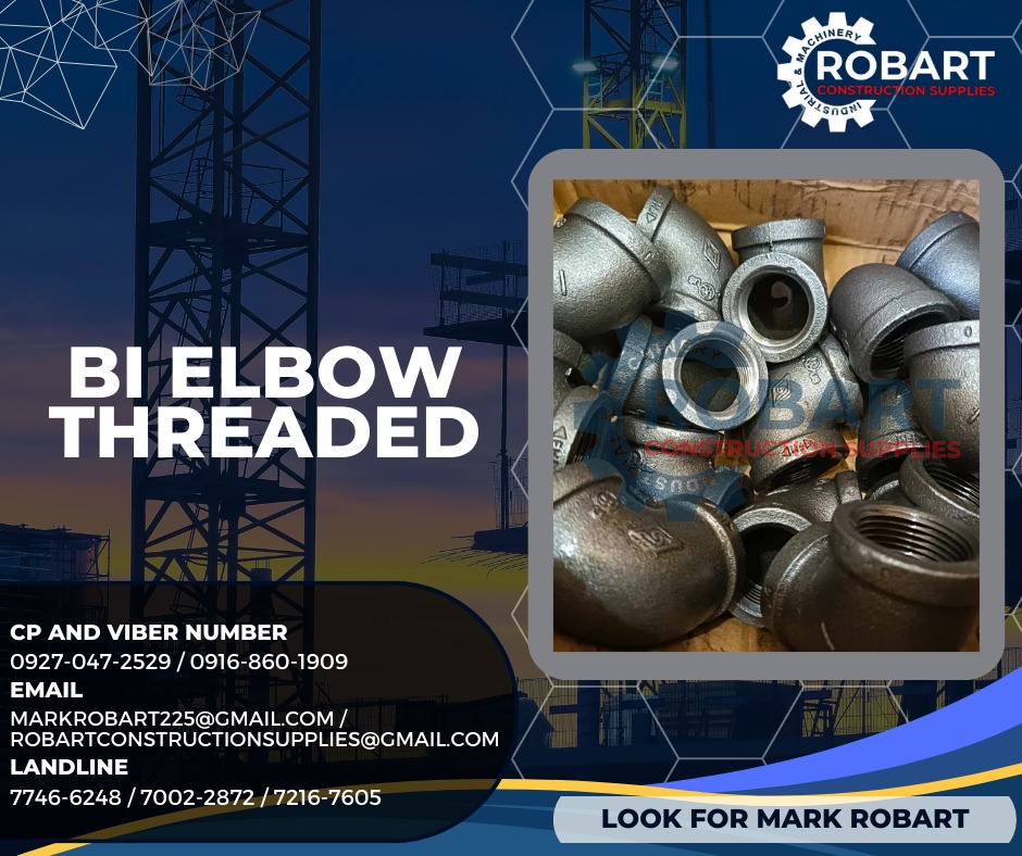 BI Elbow Threaded, Commercial & Industrial, Construction & Building ...