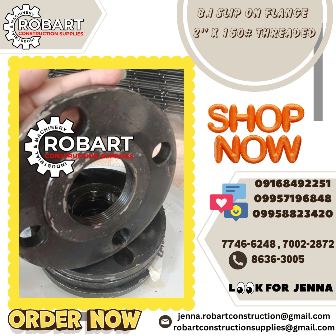 bi slip on flange 2'' x 150# threaded, Commercial & Industrial ...