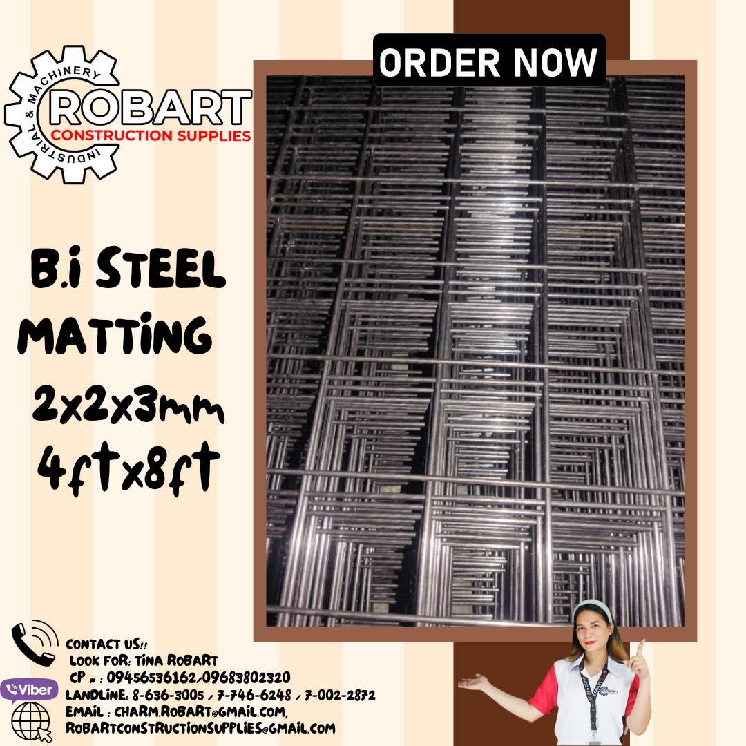 Black Iron Steel Matting 2x2x3mm, Commercial & Industrial, Construction ...
