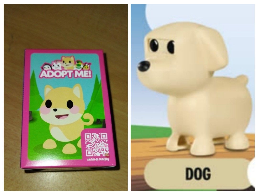 BNIB Adopt Me Roblox Dog McDonald's Happy Meal Toy, Hobbies & Toys, Toys & Games on Carousell