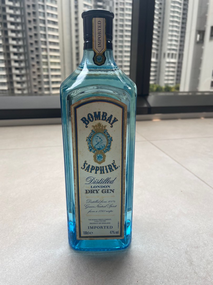 Bombay Sapphire Dry Gin - 1L, Food & Drinks, Alcoholic Beverages on ...