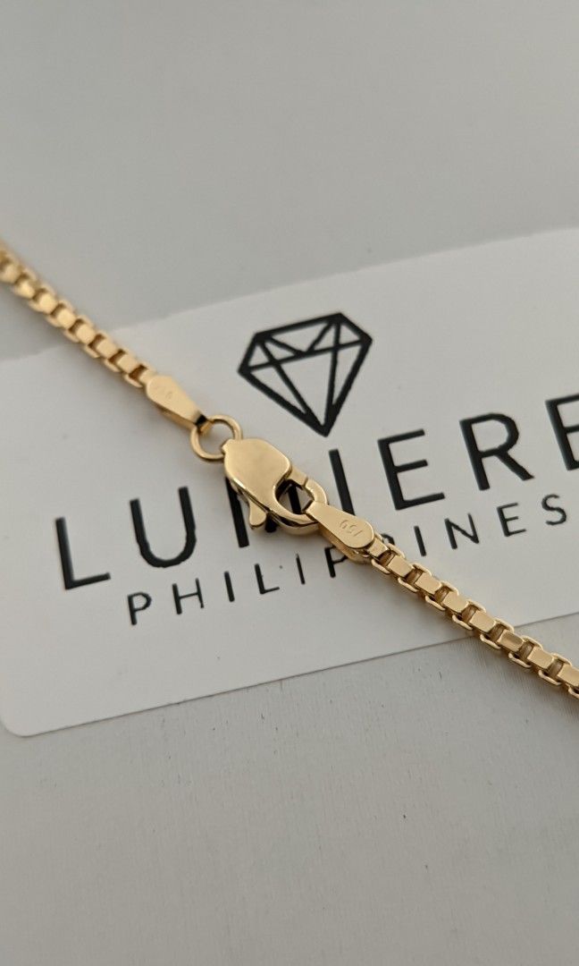 Box Chain (Macro) with Crab Lock Type Design | 20" | 2.0MM | 18K | SDG ...