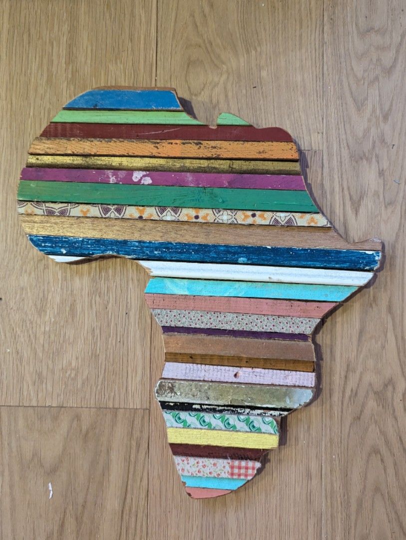 Brand new solid wood home decor (Map of Africa), Furniture & Home Living, Home Decor, Other Home ...