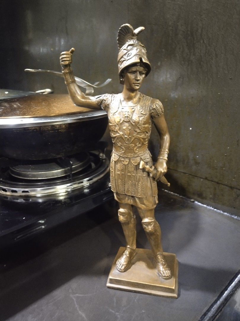 Brass ancient Roman soldier statue display, Hobbies & Toys, Memorabilia ...