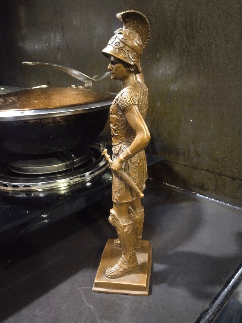 Brass ancient Roman soldier statue display, Hobbies & Toys, Memorabilia ...