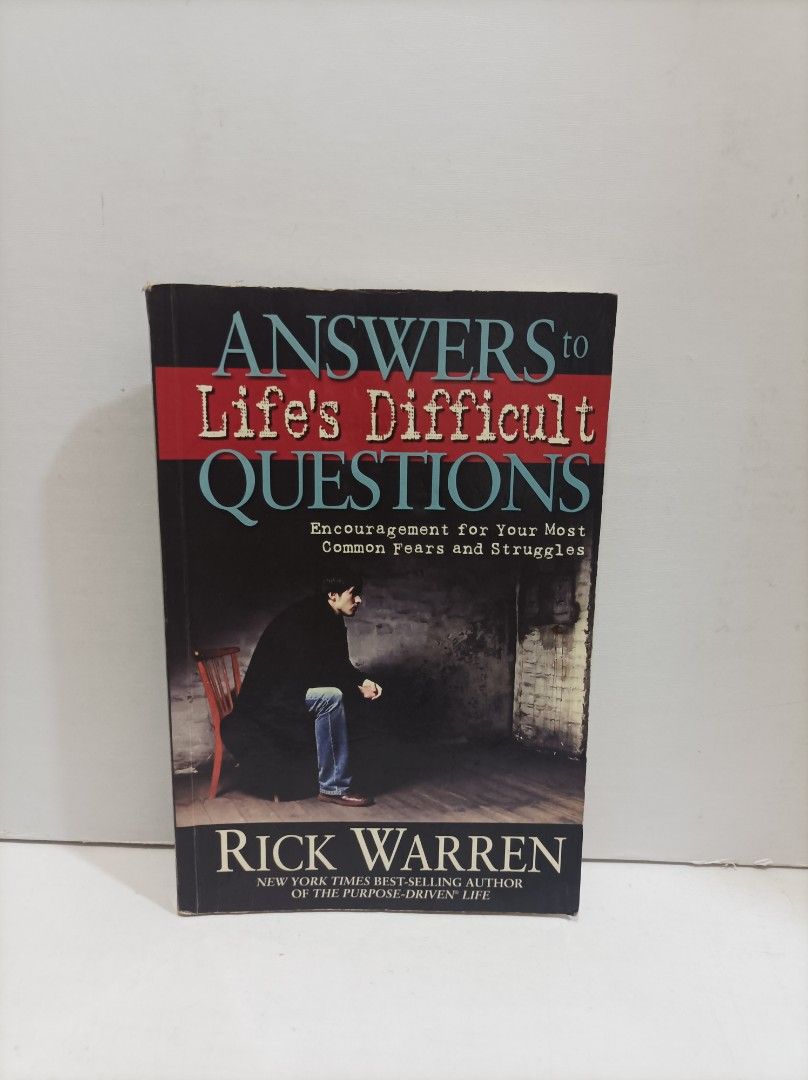 Buku Answers To Lifes Difficult Questions By Rick Warren, Buku & Alat ...