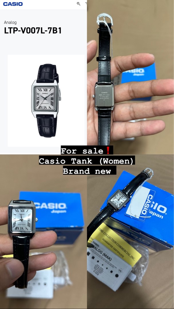 Casio Tank, Women's Fashion, Watches & Accessories, Watches on Carousell