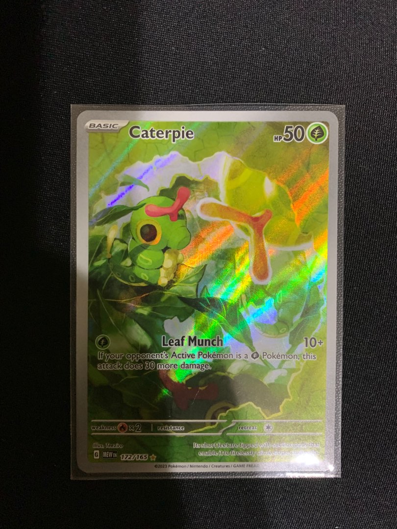 Caterpie 151 IR eng, Hobbies & Toys, Toys & Games on Carousell