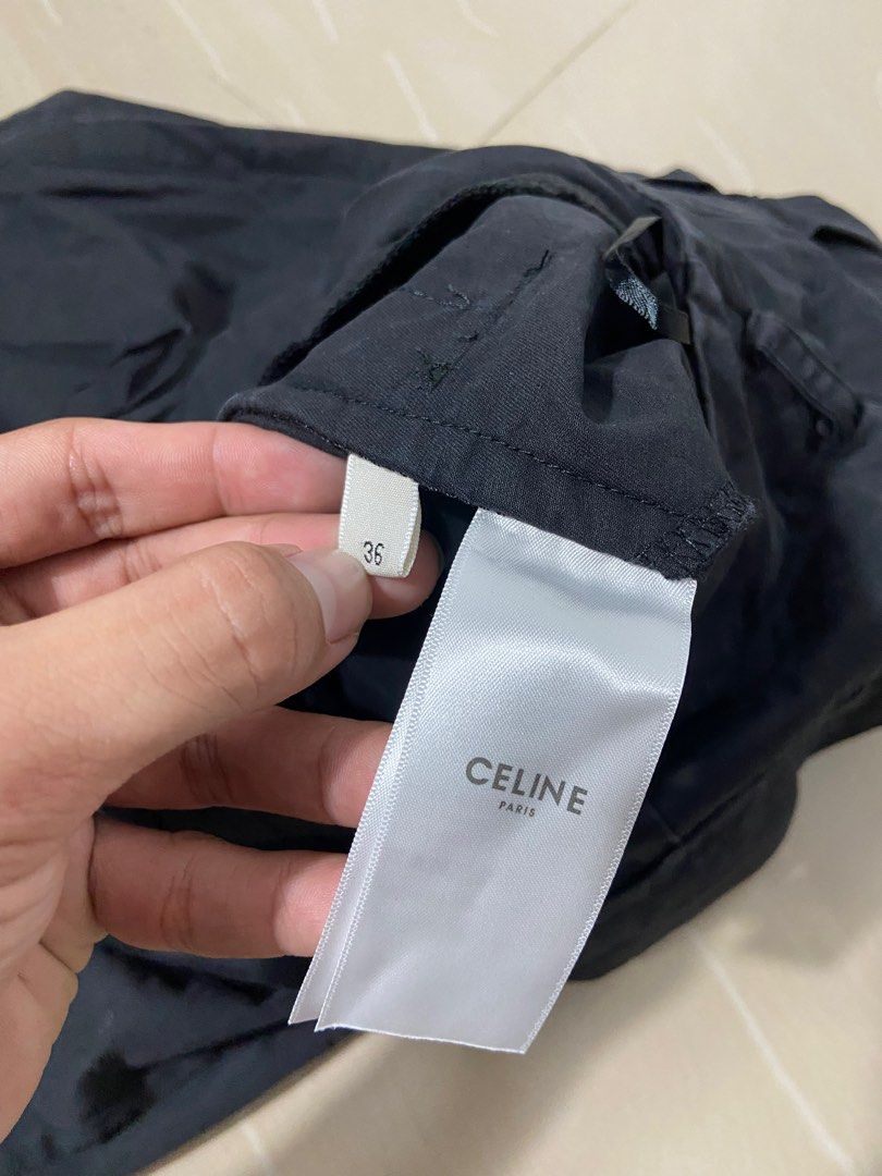 Celine Paris - Gold Buttons Flared Black Skirt, Women's Fashion ...