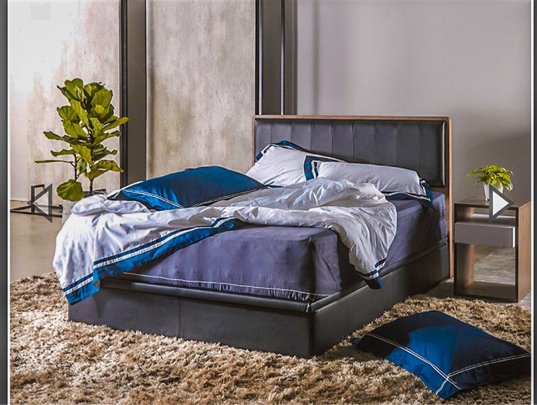 Cellini Queen Size storage Bed Frame, Furniture & Home Living ...