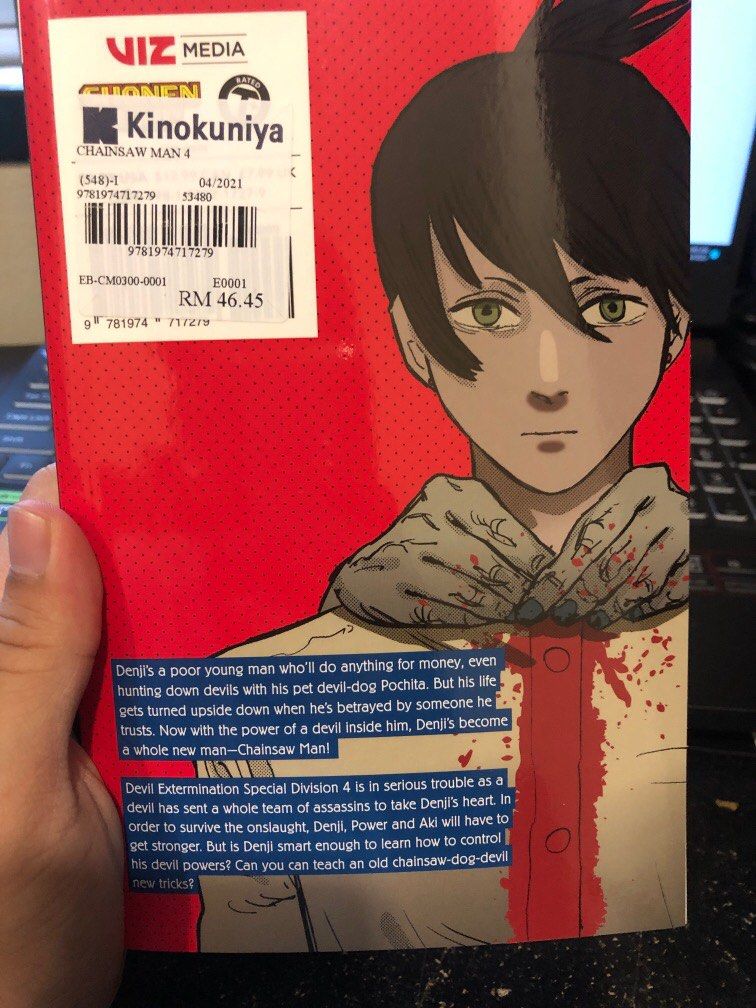 CHAINSAWMAN MANGA VOL 4, Hobbies & Toys, Books & Magazines, Comics ...