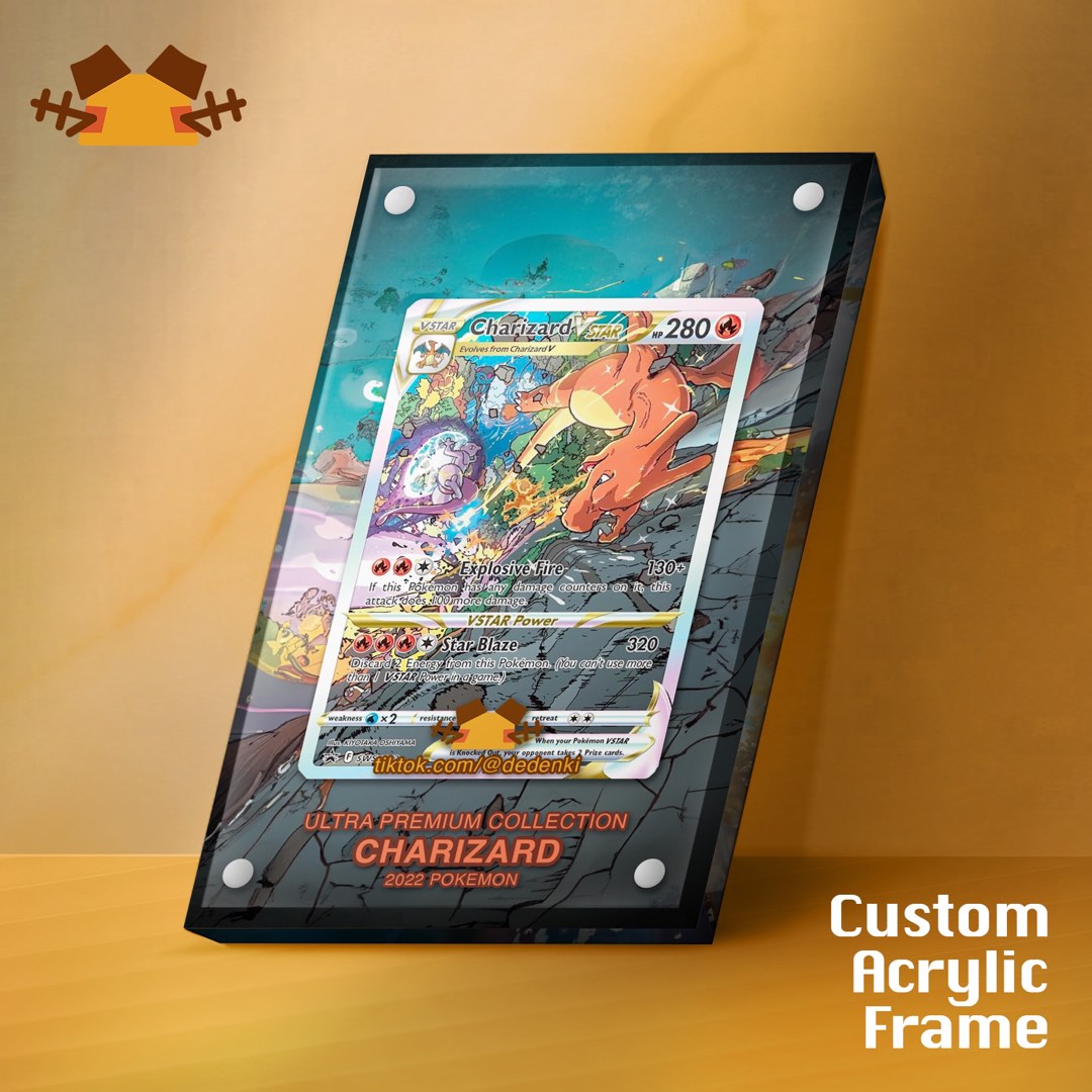 Charizard VStar Custom Card Frame, Hobbies & Toys, Toys & Games on ...
