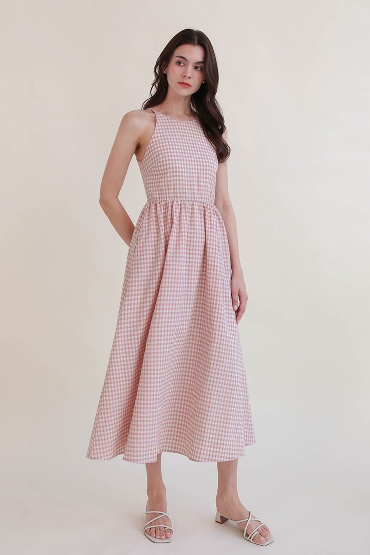 CHEYENNE GINGHAM DRESS BERRY, Women's Fashion, Dresses & Sets, Dresses ...