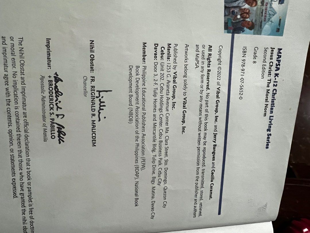 Christian Living Book Grade 8 Jesus Christ the Moral Norm, Hobbies ...