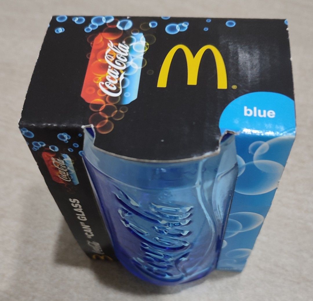Coca-Cola can glass blue, Furniture & Home Living, Kitchenware ...