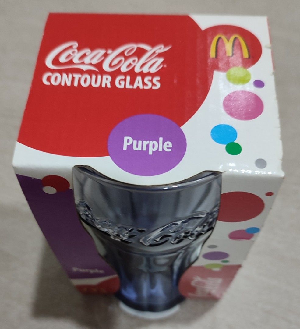 Coca-Cola contour glass purple, Furniture & Home Living, Kitchenware ...