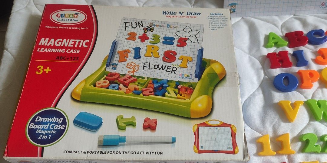 Complete set - Write & Draw Magnetic Learning Case, Hobbies & Toys ...