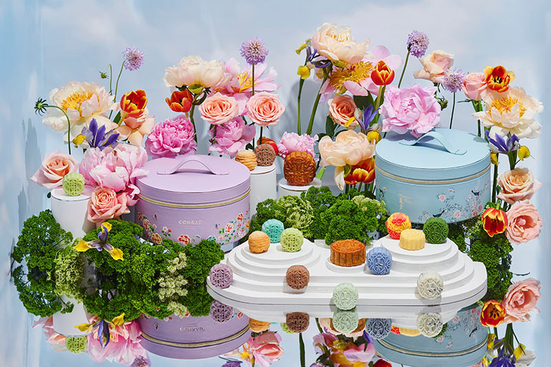 Conrad Singapore Orchard mooncake box jewellery case 2023 (PURPLE ...