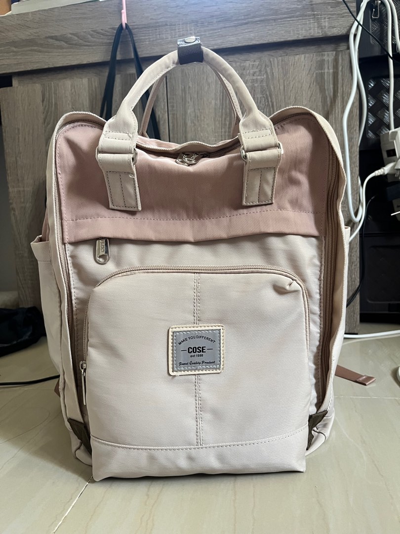 Cose Peach Backpack, Women's Fashion, Bags & Wallets, Backpacks on ...