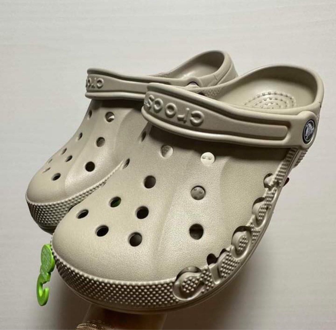 Crocs Baya Cobblestone, Women's Fashion, Footwear, Slippers and slides ...