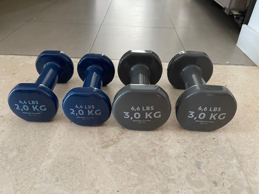 Decathlon 2 and 3 kg set - self pickup at 27 Miltonia CL, Sports Equipment, Exercise & Fitness ...
