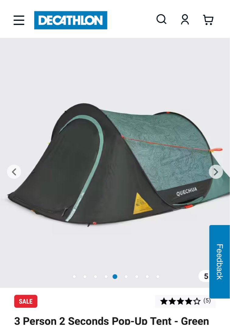 Decathlon Camping tent for 4px, Sports Equipment, Hiking & Camping on ...