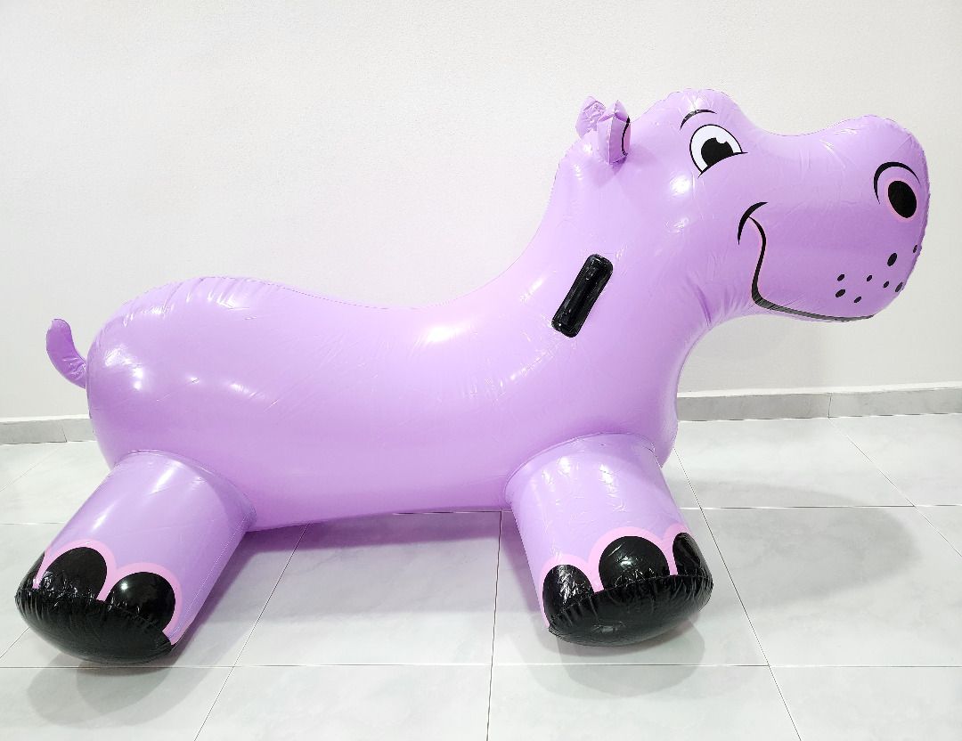 [Deliver to Door Step] Poolmaster Aqua Fun Happy Hippo Inflatable ...