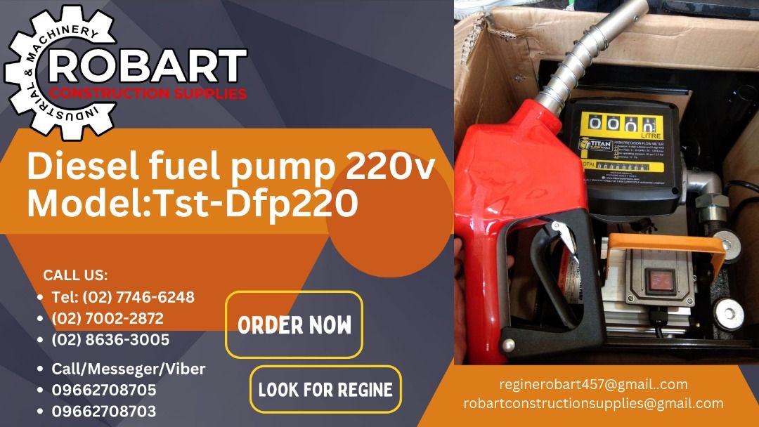 Diesel fuel pump 220v Model:Tst-Dfp220, Commercial & Industrial ...