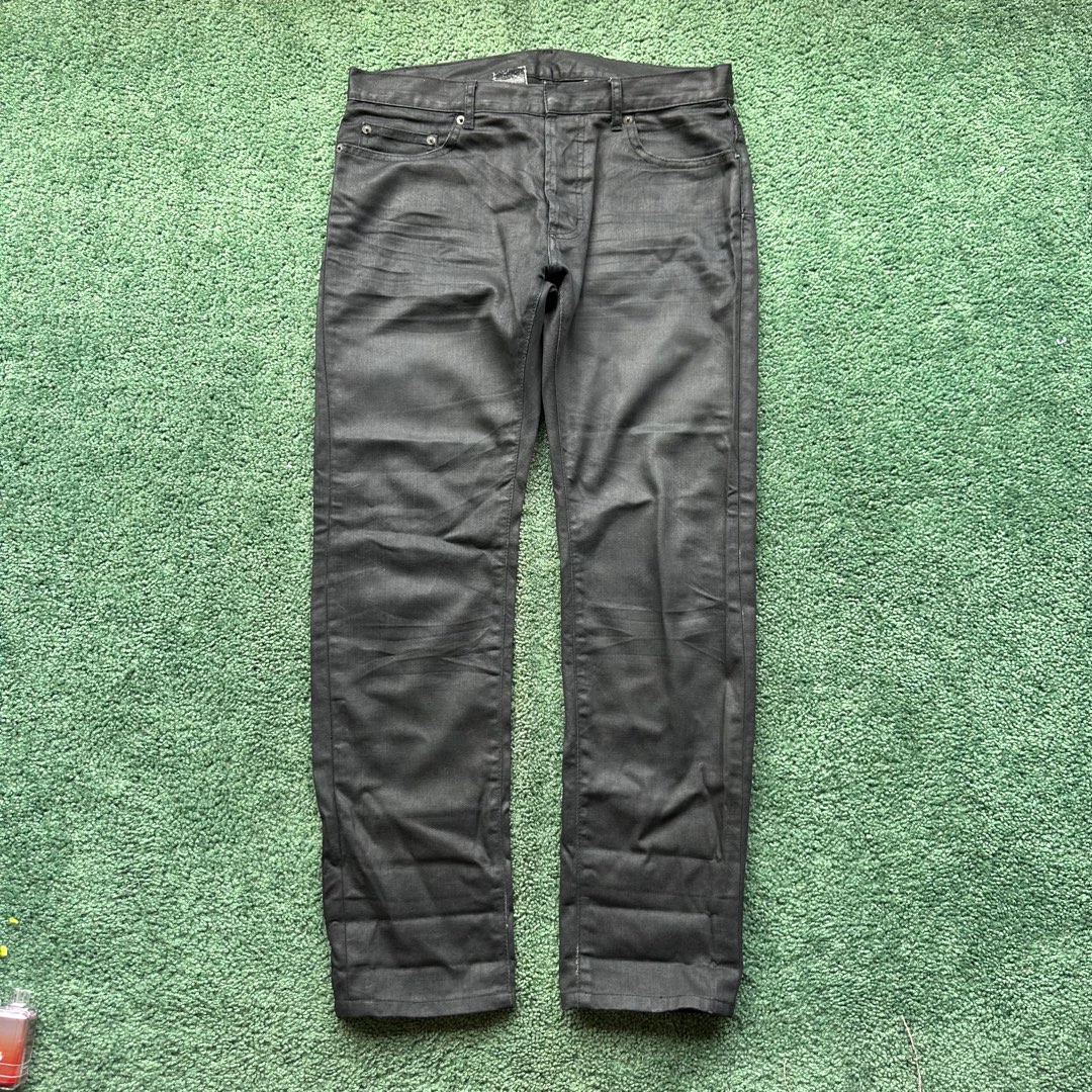 Dior - Hedi Slimane - Waxed Jeans, Men's Fashion, Bottoms, Jeans on ...