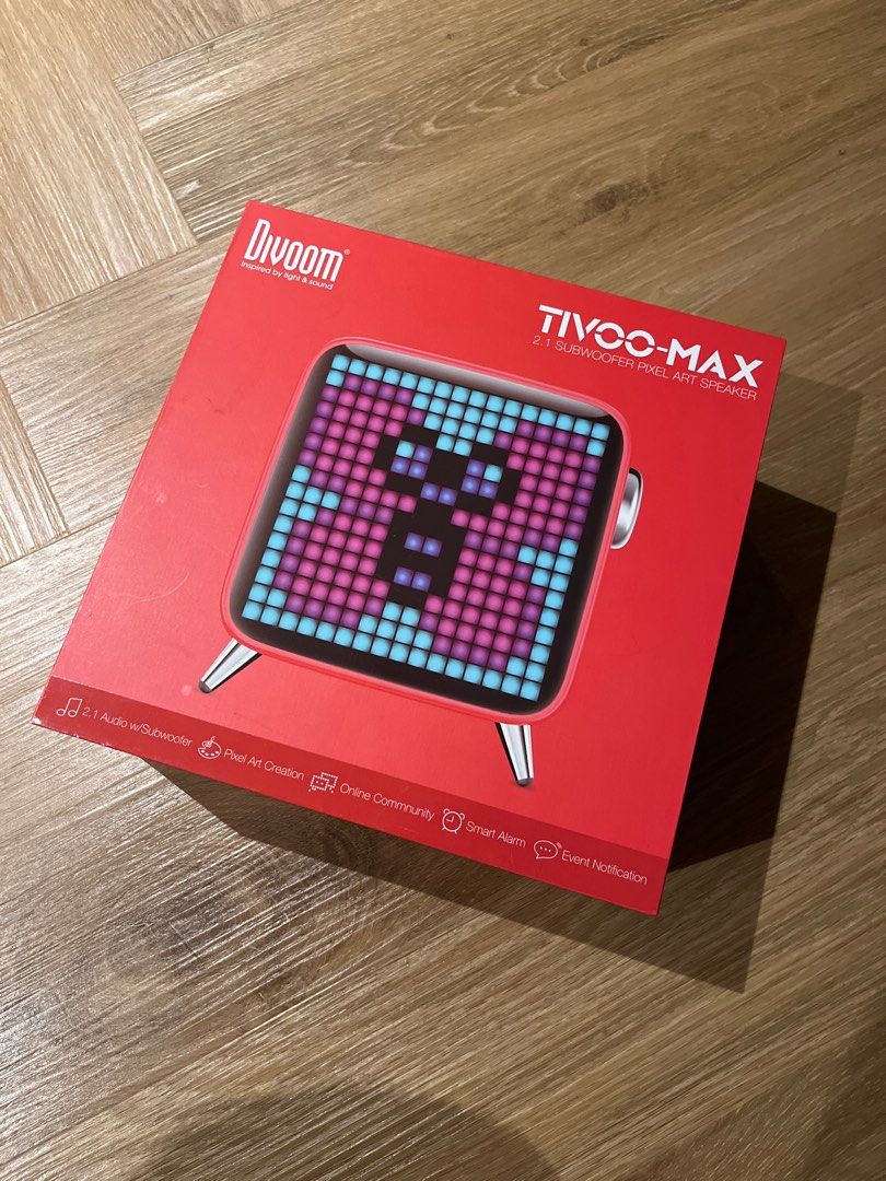 Divoom Tivoo-Max Pixel Art Bluetooth Speaker, Audio, Soundbars, Speakers & Amplifiers on Carousell