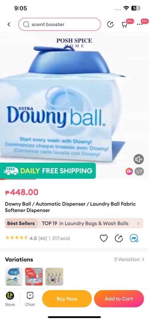 Downy Ball, Furniture & Home Living, Cleaning & Homecare Supplies ...