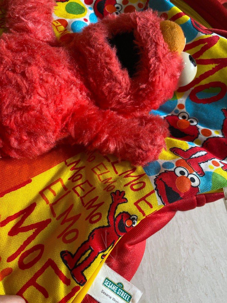 Elmo backpack school bag (Sesame Street), Women's Fashion, Bags ...