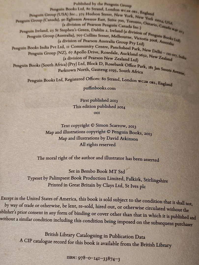 (ENG) Gladiator: Son Of Spartacus, Hobbies & Toys, Books & Magazines ...