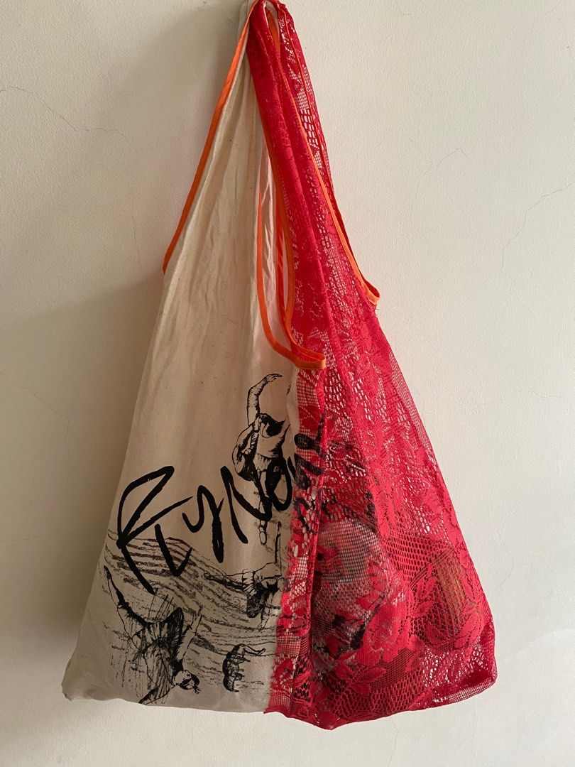 Fabric tote bag / dumping bag, Women's Fashion, Bags & Wallets, Tote ...