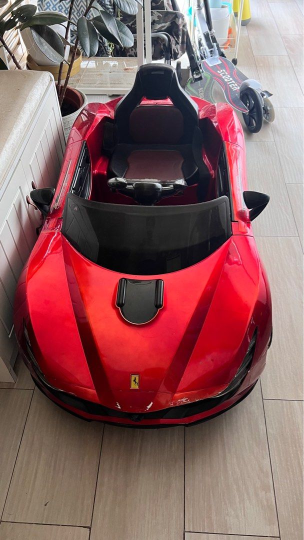 Ferrari Children Electric Car Ride, Hobbies & Toys, Toys & Games on ...