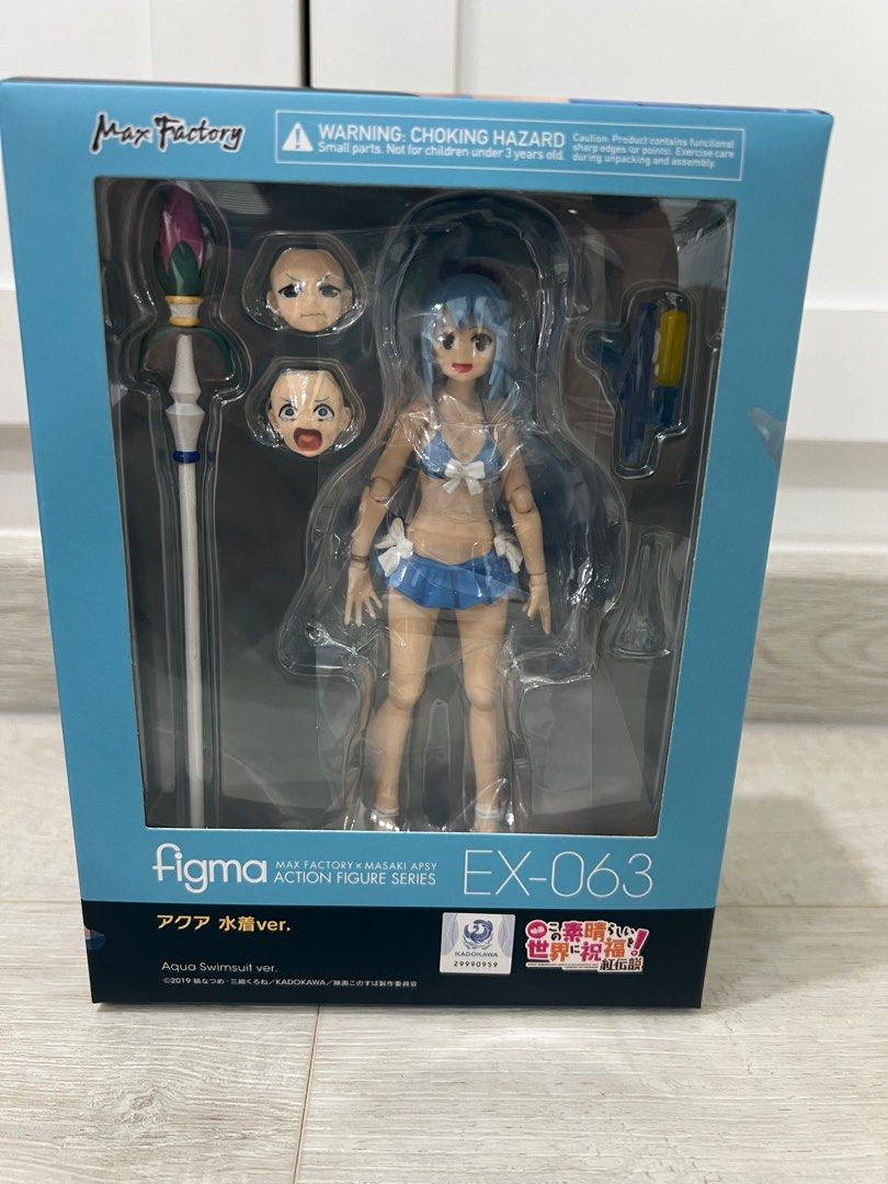 Figma EX 063 Aqua Swimsuit Ver Konosuba, Hobbies & Toys, Toys & Games on Carousell