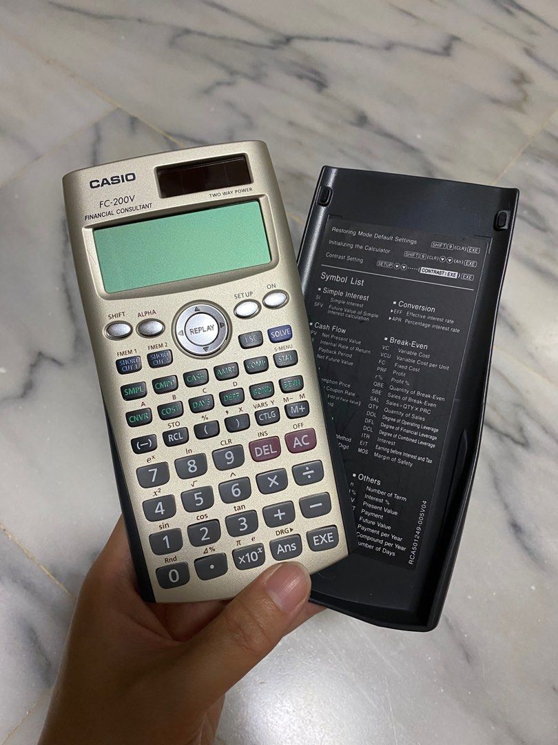 Financial Calculator, Casio FC-200V, Computers & Tech, Office ...