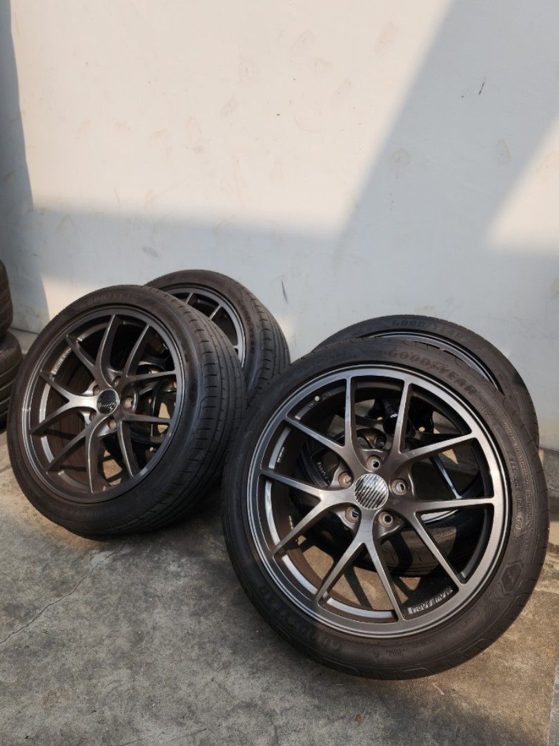 18" BBS design Flow Formed Rims with Goodyear F1A5 tires 5x112 (not OZ ...