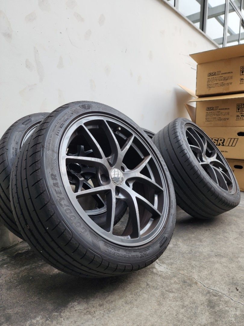 18" BBS design Flow Formed Rims with Goodyear F1A5 tires 5x112 (not OZ ...