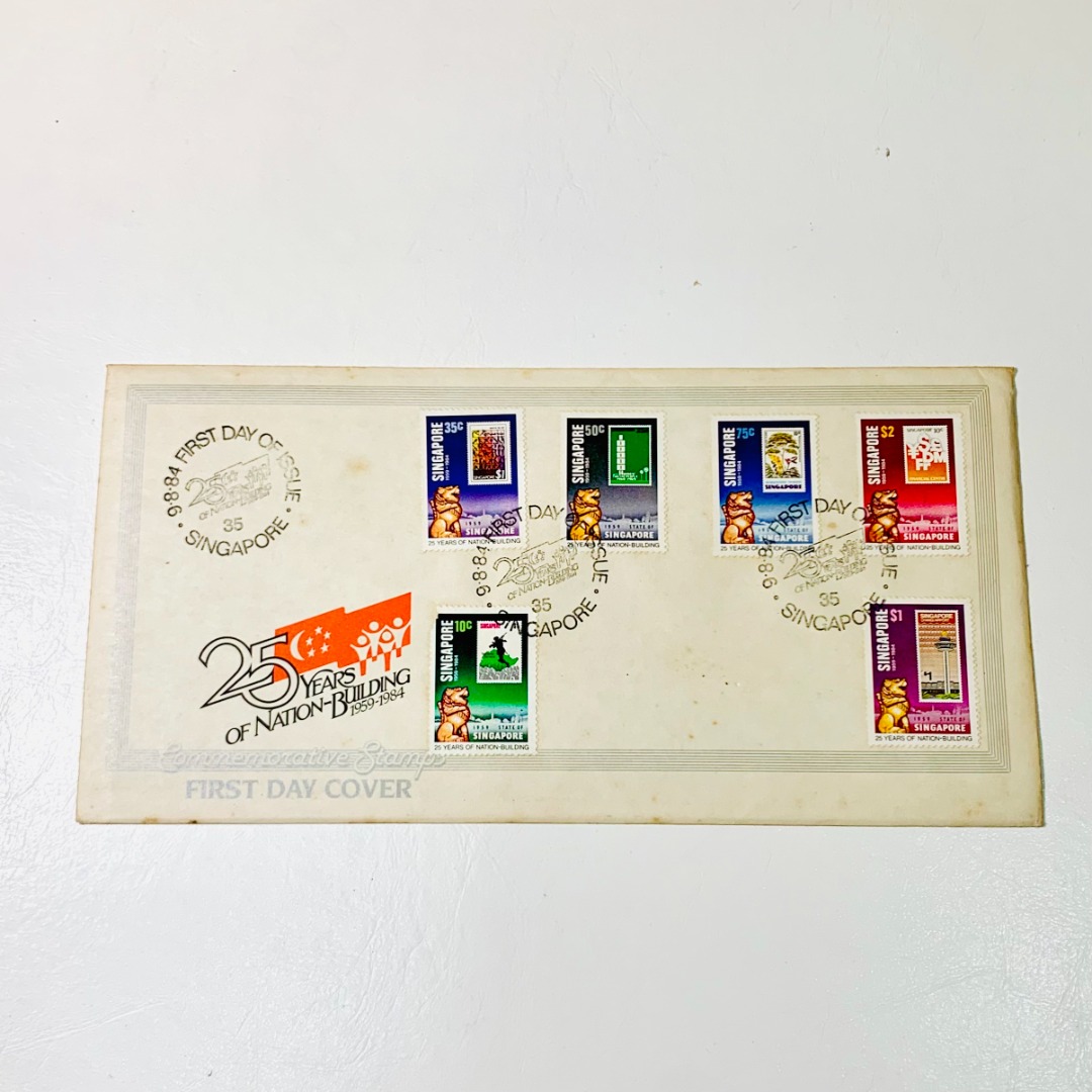 First Day Cover 25 Years Of Nation-Building 1959 - 1984, Hobbies & Toys ...
