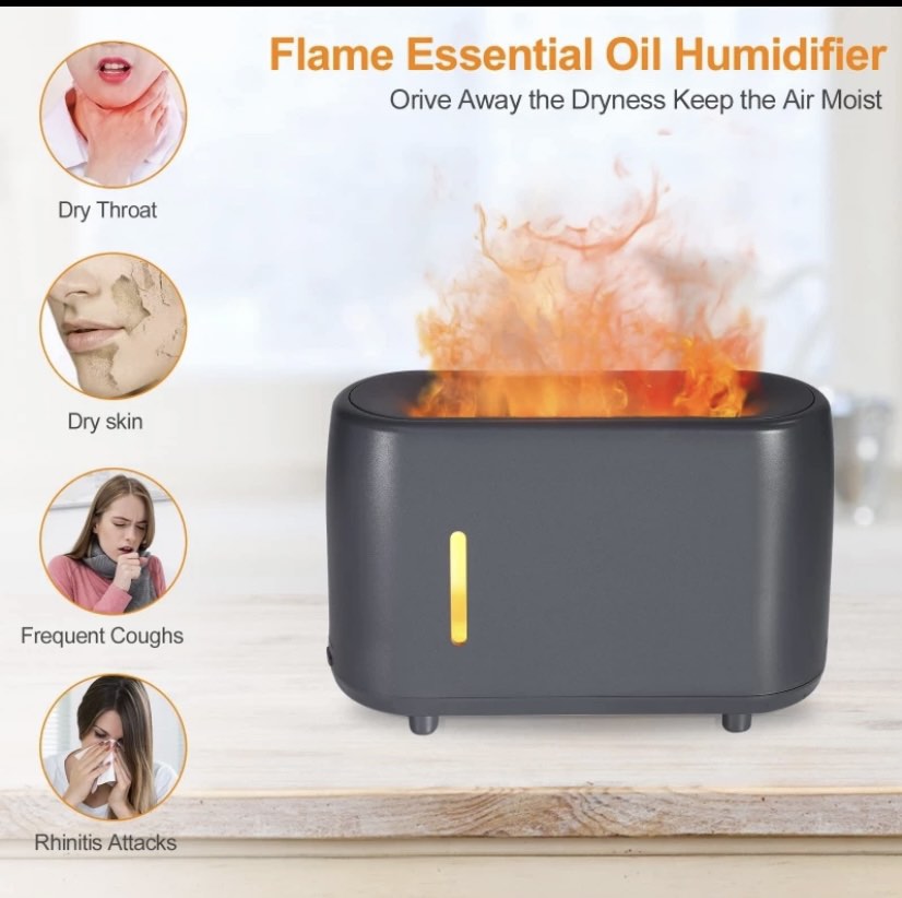 Flame Essential Oil Humidifier~Rtp$20.84~ Drive Away the Dryness Keep ...