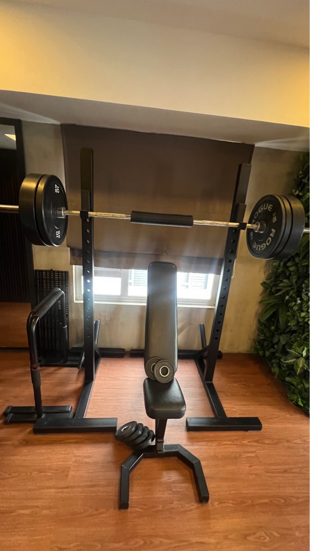 For sale 25k all in - half squat with plates and barbell and bench ...