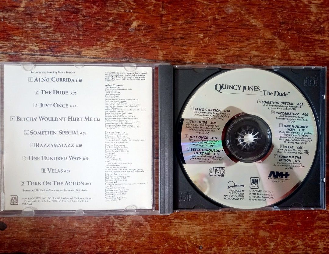 For Sale Quincy Jones - The Dude CD (Plus Freebie), Hobbies & Toys ...