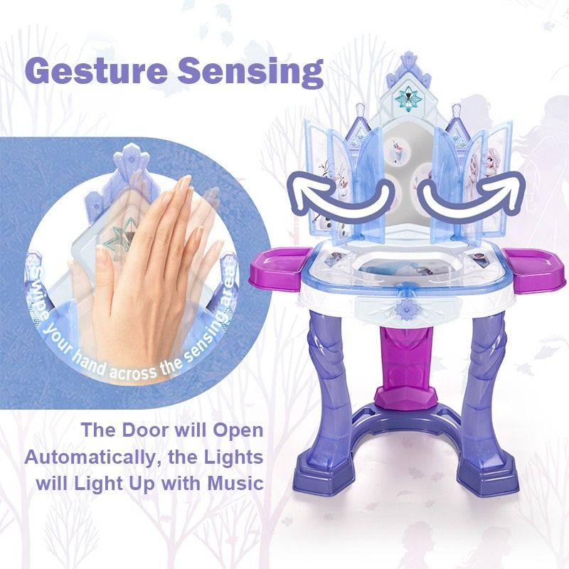 Frozen Elsa Kid Large Size Dressing Table Set with Magic Mirror ...