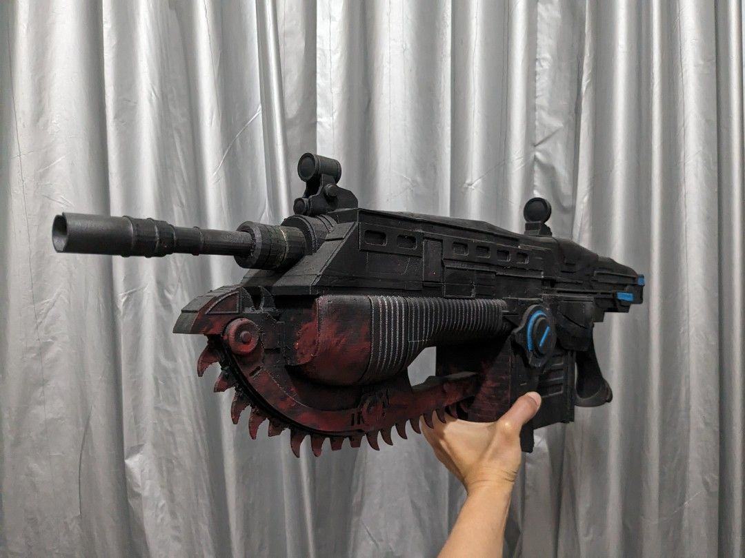Gears of War Lancer Assault Rifle 3D Printed Prop, Everything Else on ...