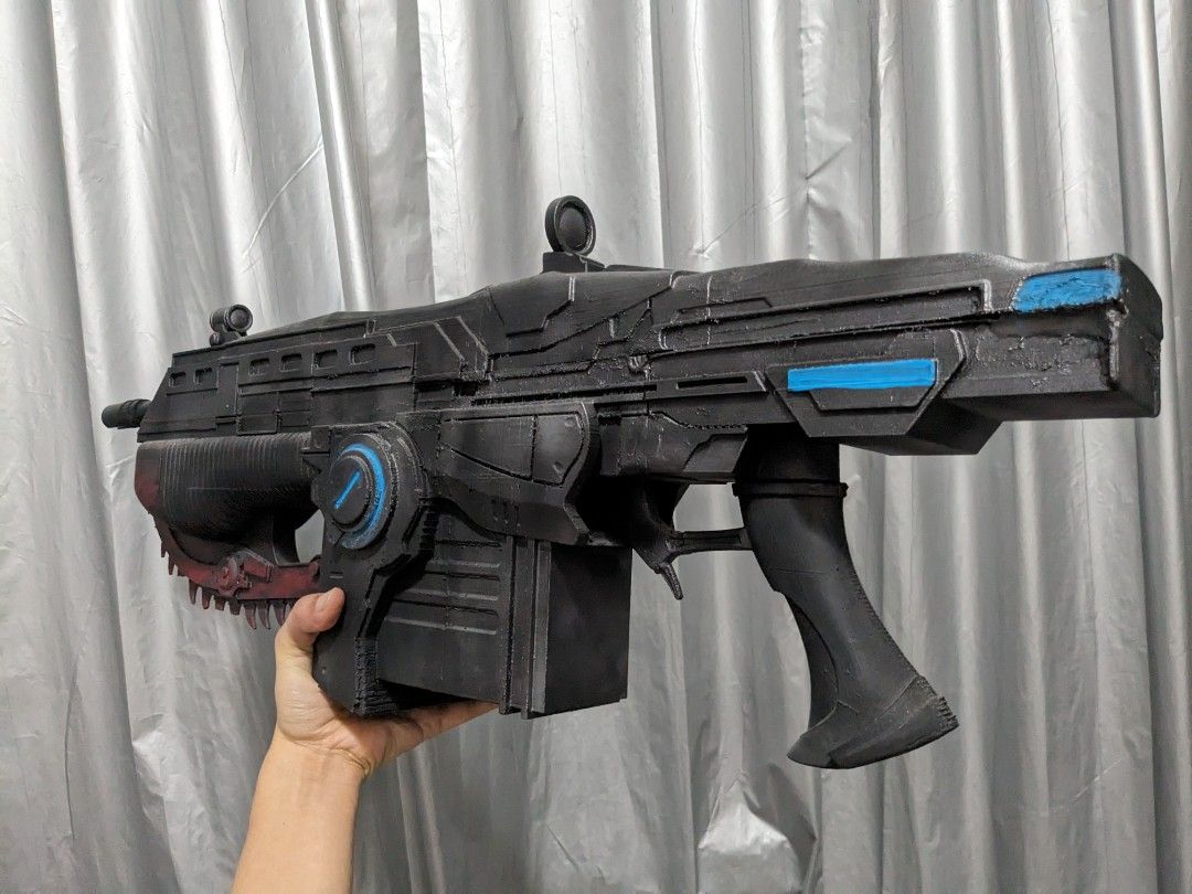 Gears of War Lancer Assault Rifle 3D Printed Prop, Everything Else on ...