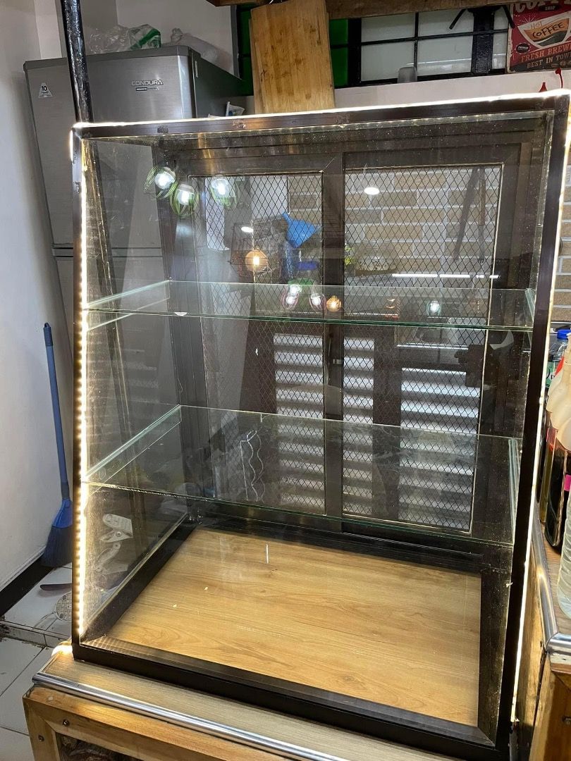 Glass Food Rack Display, Furniture & Home Living, Furniture, Shelves ...