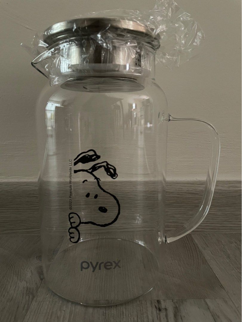 Water Glass Jar (Pyrex), Furniture & Home Living, Kitchenware ...